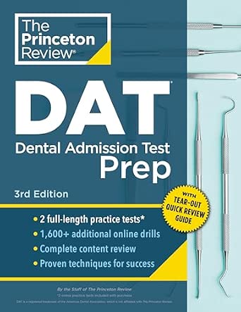 Princeton Review DAT Prep, 3rd Edition: The Princeton Review ...