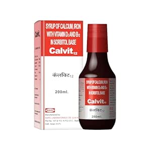 Buy Calvit 12 Syrup | Complete Nutritional Support | Vitamin D & B12 ...