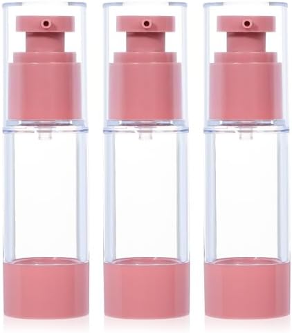 Amazon.com: Lulupack 1 oz Airless Pump Bottles, Travel Lotion Container ...