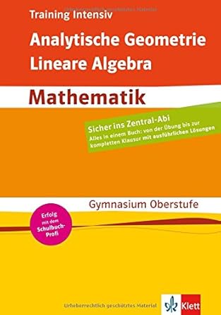 Amazon.com: Training intensiv Mathematik. Analytische Geometrie ...