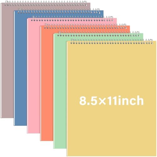 Amazon.com : Maitys 8.5 x 11 in Top Bound Office Steno Book Spiral ...