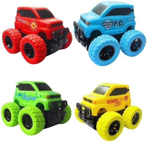 FunBlast Pull Back Mini Truck and Van Toy Vehicles, Set of 12 Pcs ...