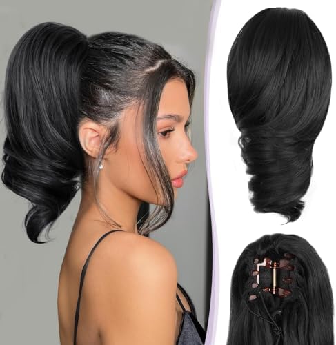 Amazon.com : ZQIAN BEAUTY Clip on Ponytails for Women - 12 Inch Clip in ...