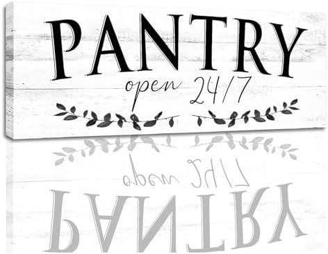 Amazon.com: Pantry Sign Reto Vintage Metal Tin Signs Rustic Kitchen ...