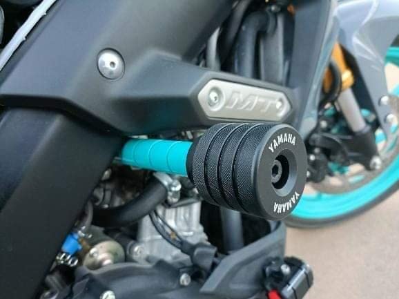 DURIOR Yamaha MT15 heavy Fully Aluminum Frame Slider (Cyan Strom ...