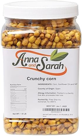 Amazon.com: Anna and Sarah Crunchy Corn- Roasted and Salted Corn Nuts ...