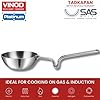 Vinod Platinum Triply Stainless Steel Tadka Pan Jumbo - 400 ml, 12.5 cm ...