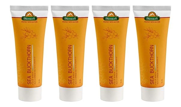 Biosash Sea Buckthorn Face Wash Rich in Omega 3, 6, 7 & 9 and Vitamin E ...