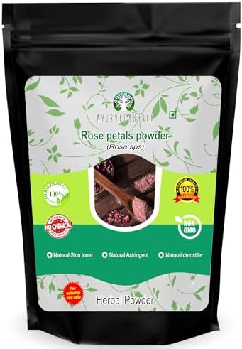 Amazon.com : AYURVEDASHREE Rose Petals Powder 100 Gm | Rosa centifolia ...