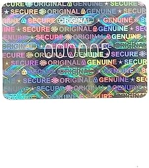 Amazon.com : 1.18X0.79 inch Silver High Security Sticker Hologram ...