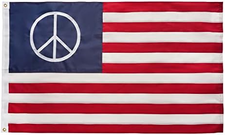 Amazon.com : Bradford American Peace Flag 3x5 ft for Outdoors ...