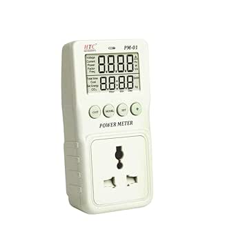 PM-01, HTC HAZARI TECH CONNECT Power Meter Power Monitor 10A with Large ...