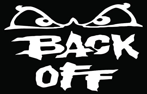 Amazon.com: Back Off Tailgaters Mean Eyes Car Truck Window Bumper Vinyl ...
