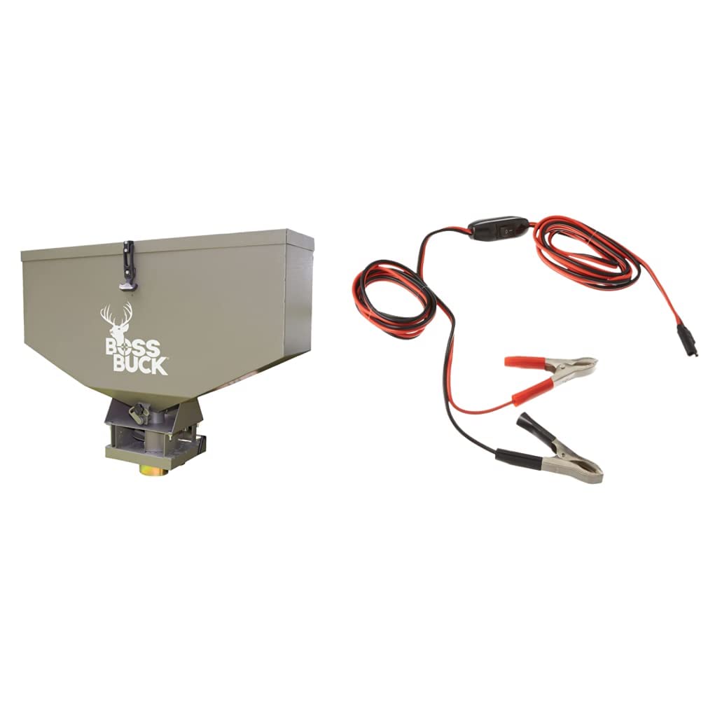 Boss Buck 80 LB Capacity Spreader | Spacious Versatile Durable ...