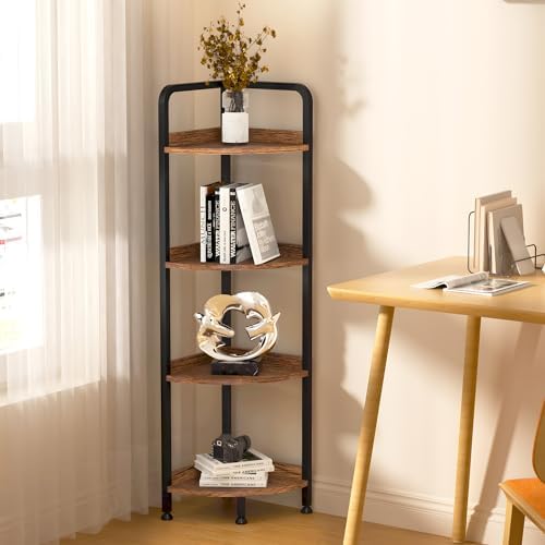 Amazon.com: ousamili Corner Shelf Stand, 5-Tier Corner Bookshelf ...