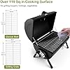 Amazon.com: Portable Charcoal Grill Set of 12, Leonyo Tabletop Charcoal Grills, Compact Small ...