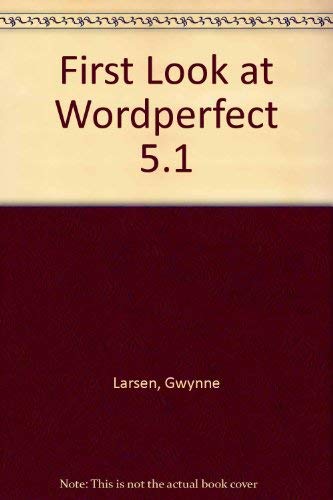 Buy First Look at Wordperfect 5.1 Book Online at Low Prices in India ...