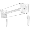 Amazon.com: Polder Folding Wall-Mount 24-Inch Accordion Drying Rack ...