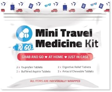 Amazon.com: Mini Travel Medicine Kit – Variety Pack of Individual OTC ...