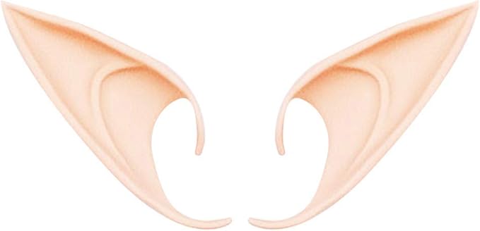 1 Pair of Latex Elf Ear Elf Dress Costume Soft Pointed Vampire Market ...