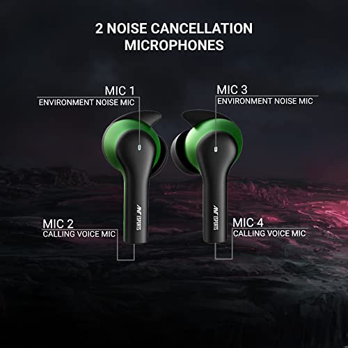 Ant Esports Infinity Bluetooth Truly Wireless in Ear Earbuds, Gaming ...
