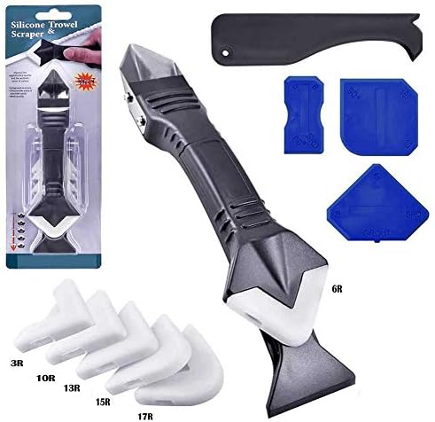 11 Pcs 3 in 1 Silicone Caulking Tools Stainless Steelhead Silicone ...