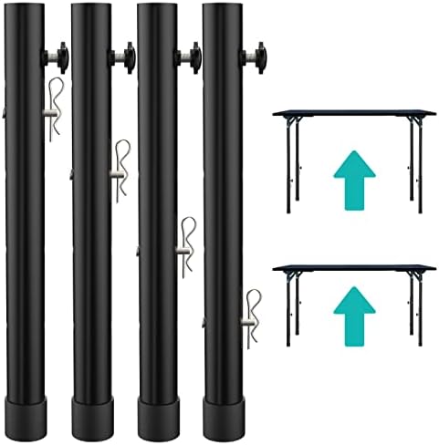 Amazon.com: YUEYIN Table Leg Extensions for Straight Leg/Bent Leg ...