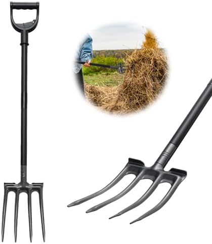 Amazon.com : Lilyvane Pitchfork, 46 Inch Long Pitchforks for Gardening ...