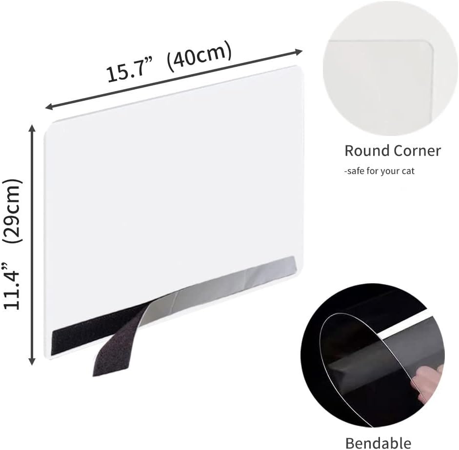 Oncpcare 3 Pack Cat Litter Box Pee Shields, High Side Open Top Kitty ...