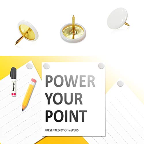 Snapklik.com : 100PCS Push Pins Wall Tacks Plastic Round Head Thumbtack ...