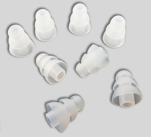 BLLQ 6 Pairs Replacement Triple Flange Conical Ear Tips Earbuds Eartips ...