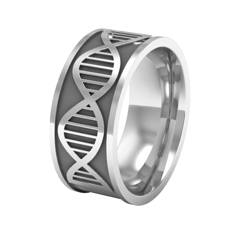 Amazon.com: DNA Ring, Dna Helix Ring, Science Ring, Biologist Ring ...