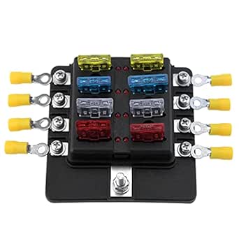 3NH® 8 Way Blade Fuse Box Holder Fuse Blocks with LED Indicator 10Pcs ...