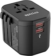 EPICKA Universal Travel Adapter, International Power Plug Adapter with ...