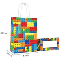 Amazon.com: 16 PCS Party Favor Bags for Building Blocks Party Supplies ...