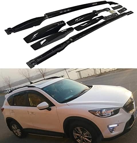 Amazon.com: 2 Pieces Aluminum Top Roof Rail Roof Rack Side Rail Bar ...