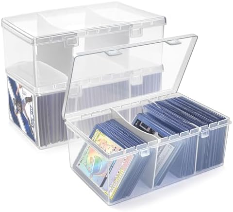 Amazon.com: RoundFunny Trading Storage Box for 3" x 4" card Plastic ...