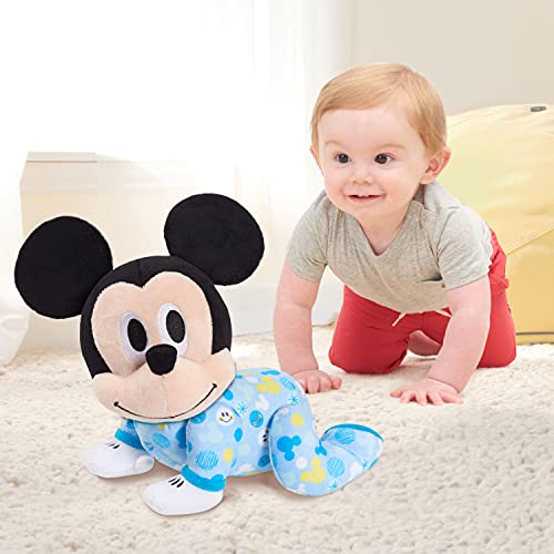 Disney Baby Musical Crawling Pals Plush, Mickey Mouse, Interactive ...