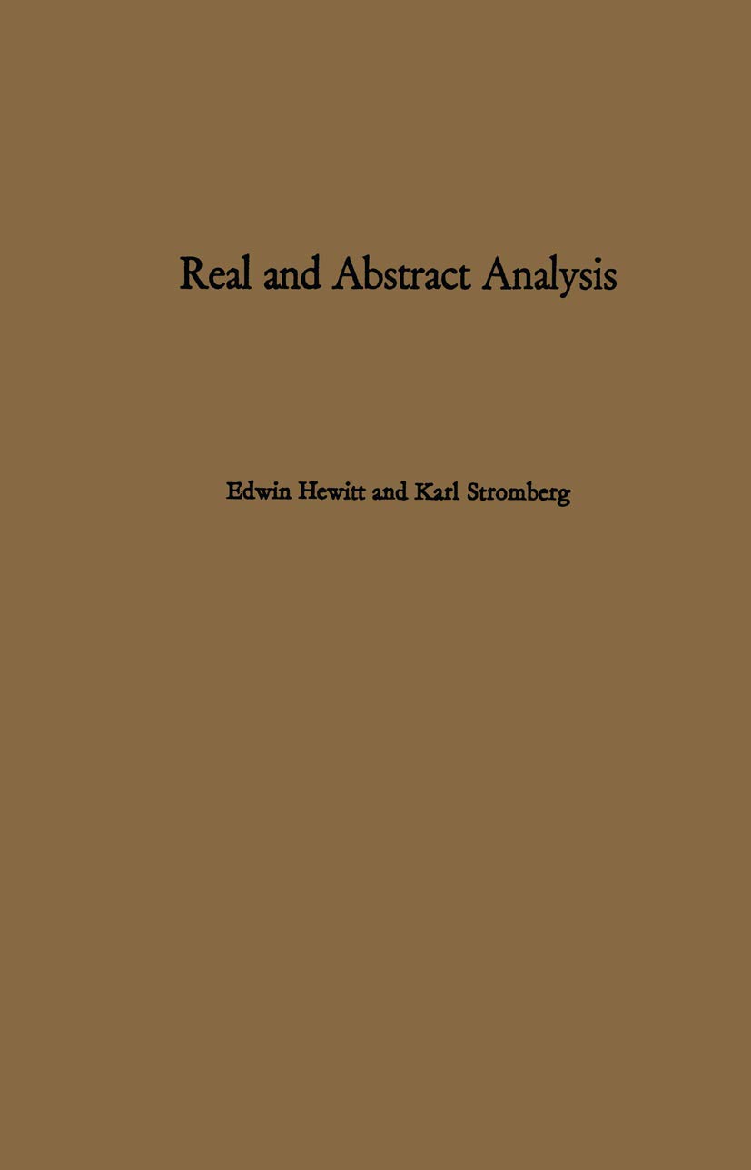 Amazon | Real and Abstract Analysis: A Modern Treatment Of The Theory ...