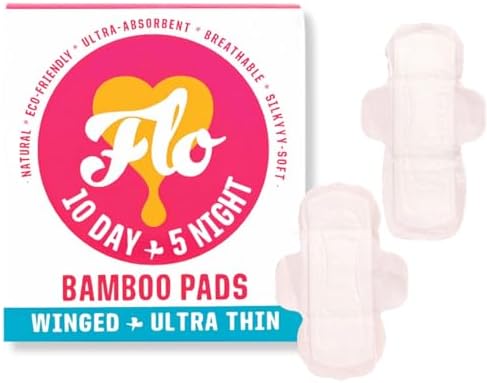 Amazon.com: Flex Bamboo Pads (30 Count) and Flex Bamboo Panty Liners ...