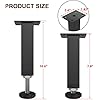 Amazon.com: IRONDIY 7.8"-10.6" Metal Adjustable Furniture Legs ...