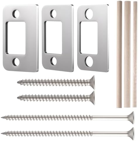 1 Pack Door Strike Shim Plates, Deadbolt Restorer Strike Plates ...