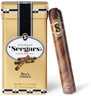 Amazon.com: See's Candies 5.7 oz Milk Chocolate Seegars (Pack of 3 ...