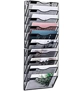 Amazon.com : superbpag Hanging File Organizer, 3 Pocket Wall File ...