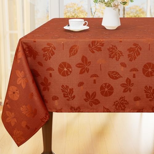 Amazon.com: Moosfor Thanksgiving Tablecloth Rectangle 60x102 Inch ...