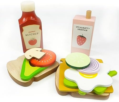 Buy Playbox Toasty House Wooden Play Food for Toddlers - 13 Pieces ...