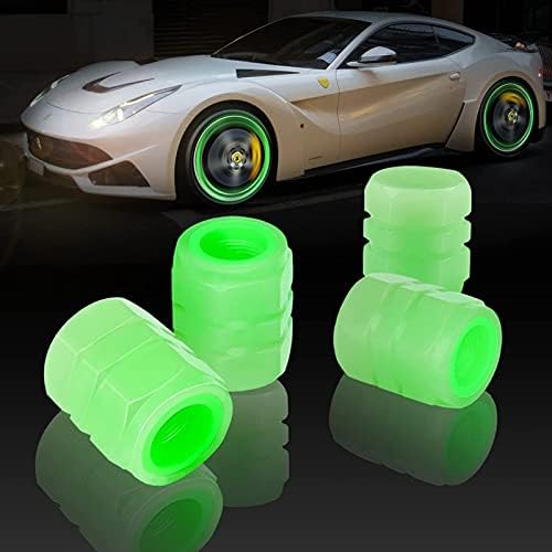 Tire Valve Stem Caps, Universal Fluorescent Car Tire Valve Caps, Car ...