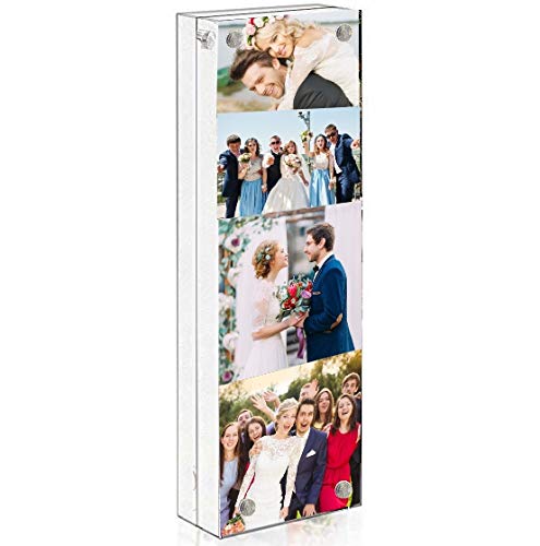 Buy Cq acrylic Photo Booth 2 x 6 Magnetic Picture Frame,Double Sided ...