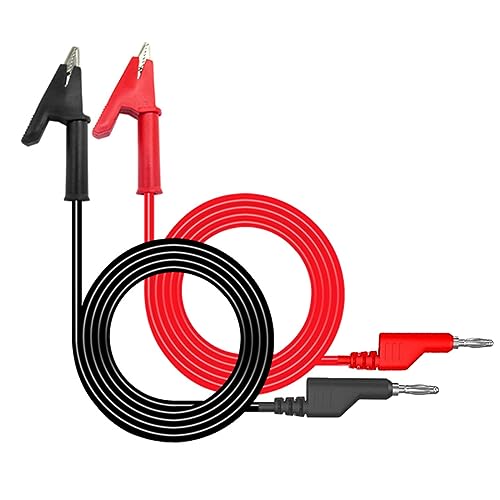 2 Pcs Multimeter Test Leads Set 4mm Banana Plug to Alligator Clips ...