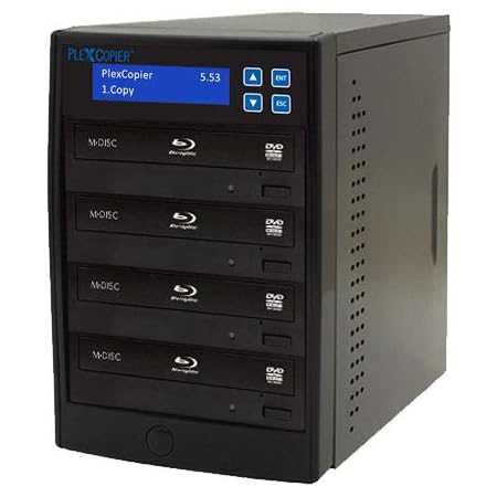 Amazon.com: PlexCopier 1 to 5 Blu-ray BD BDXL M-Disc CD DVD Duplicator ...